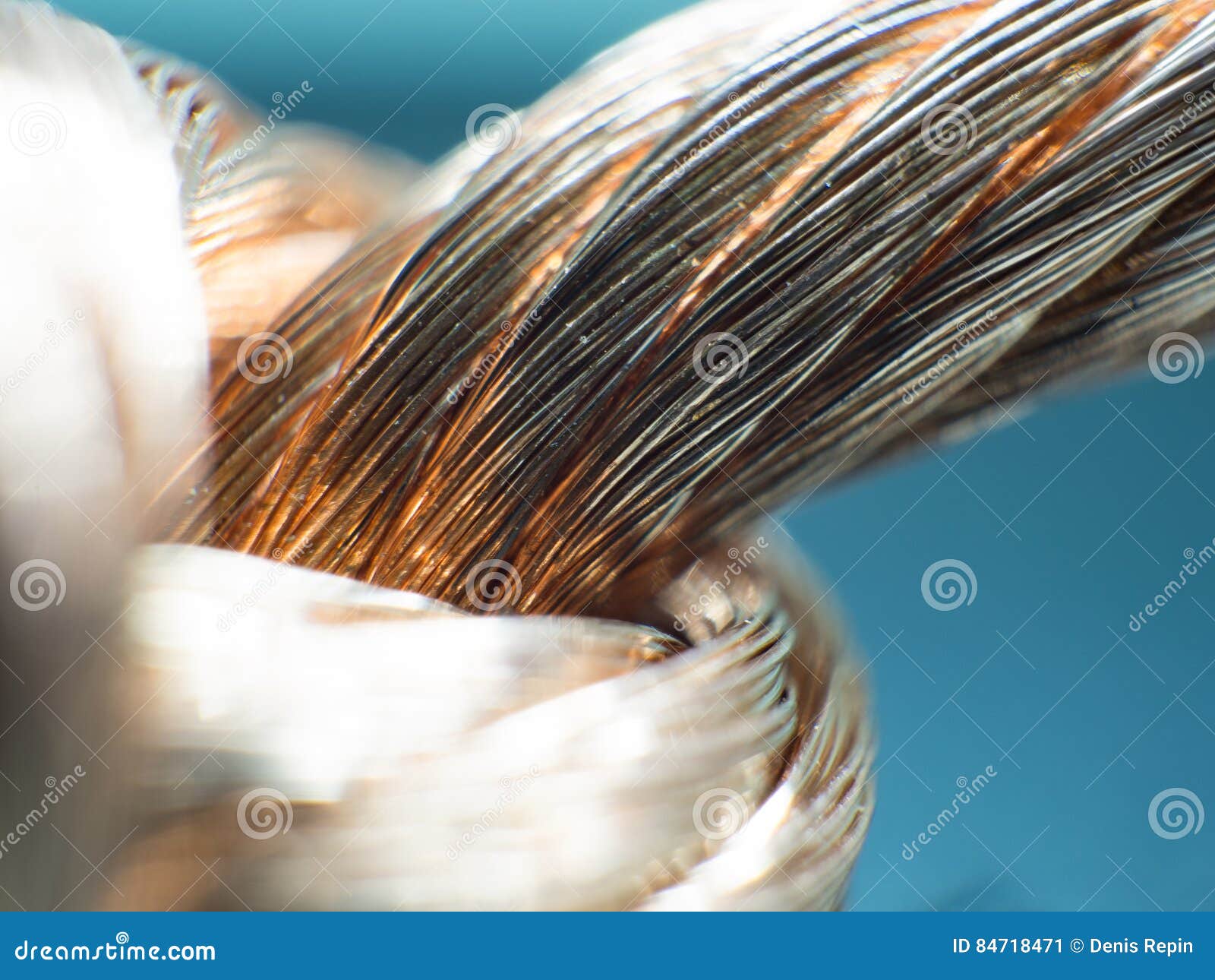Big Bare Electric Wire, Large, Close Up, Macro Stock Image - Image of ...