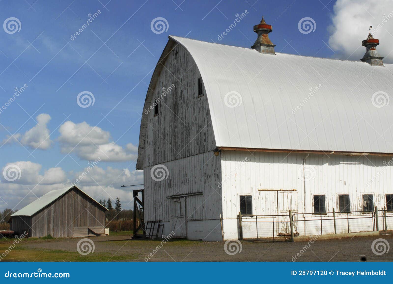 Big Barn, Little Barn stock photo. Image of spring, ranch - 28797120
