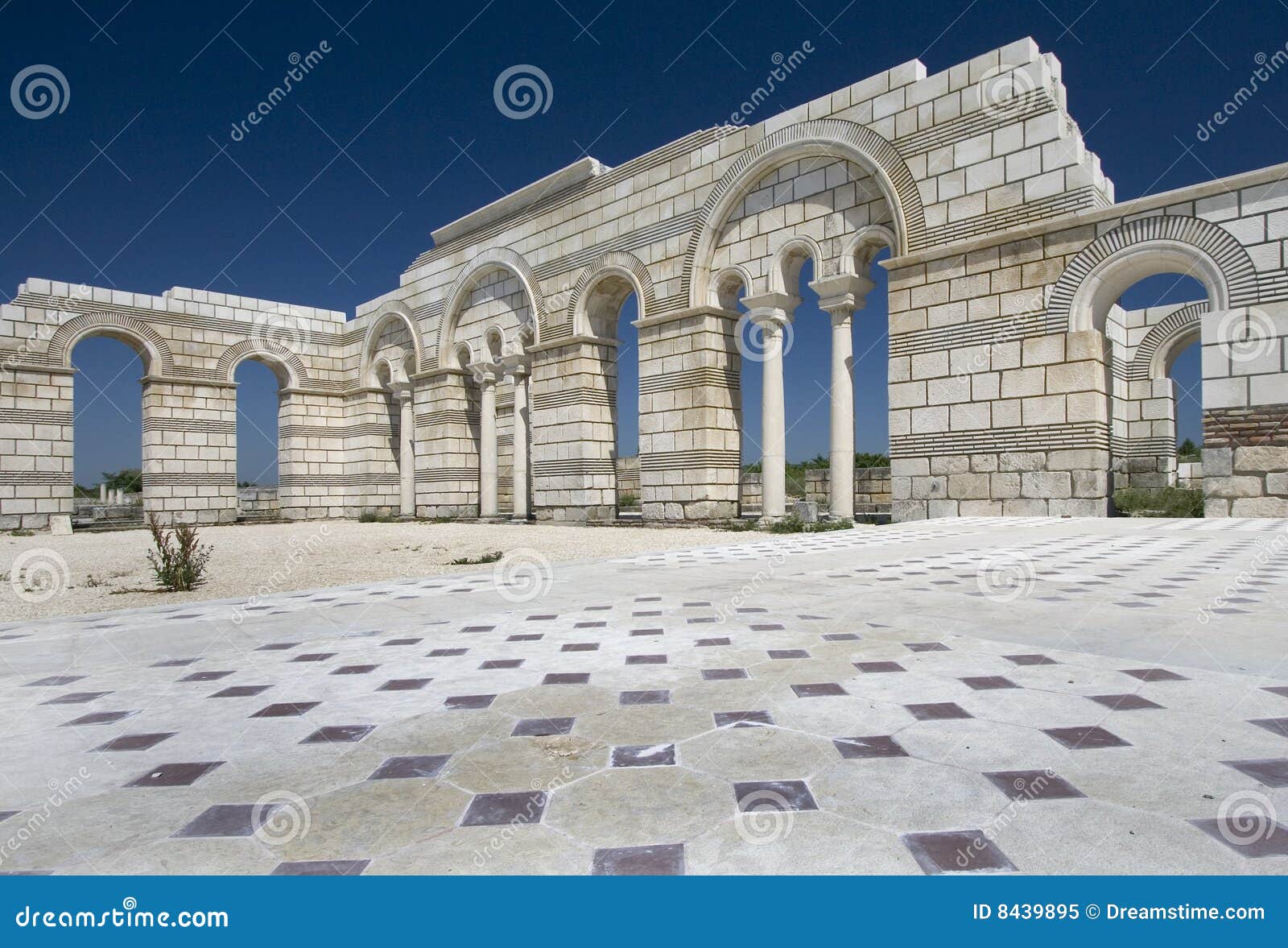 Big Basilica in Pliska. stock image. Image of museum, bulgaria - 8439895