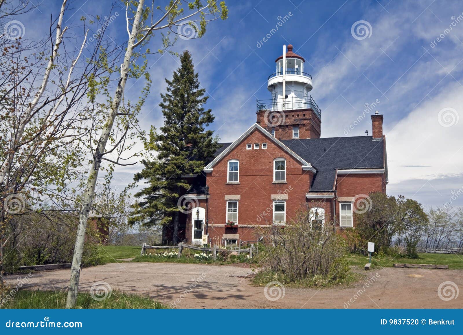 Big Bay Point Lighthouse stock photo. Image of light, station - 9837520