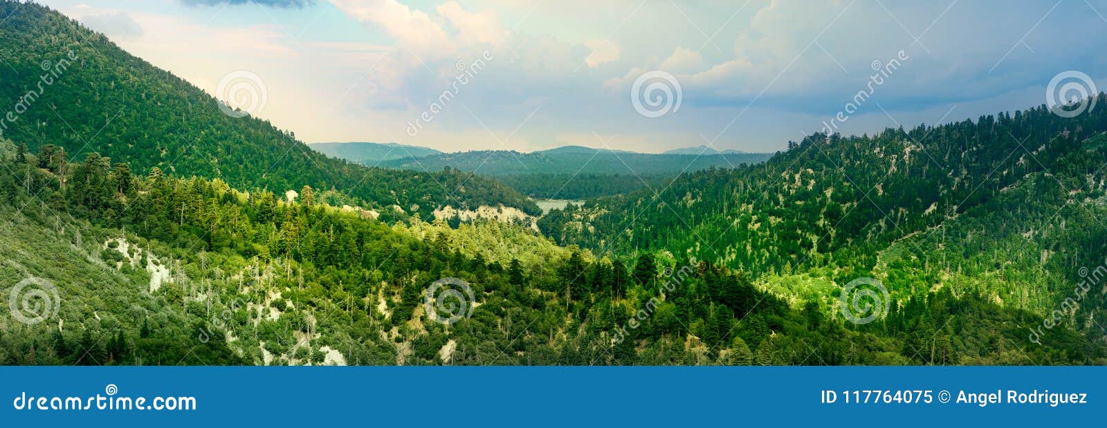 Big Bear Lake View from the Mountain Stock Image - Image of panorama ...