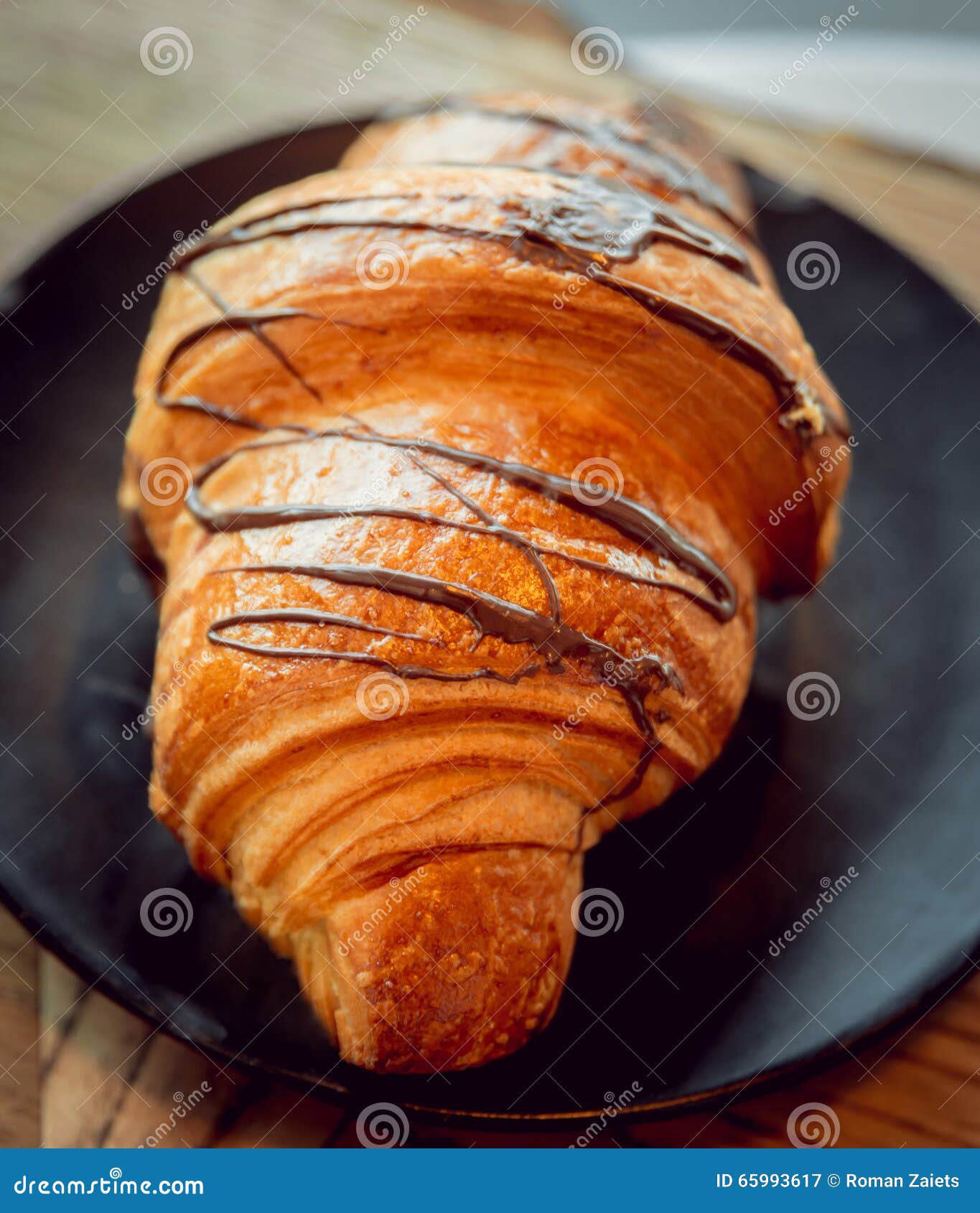 Big Beautiful Croissant Plate Stock Photos - Free & Royalty-Free Stock ...