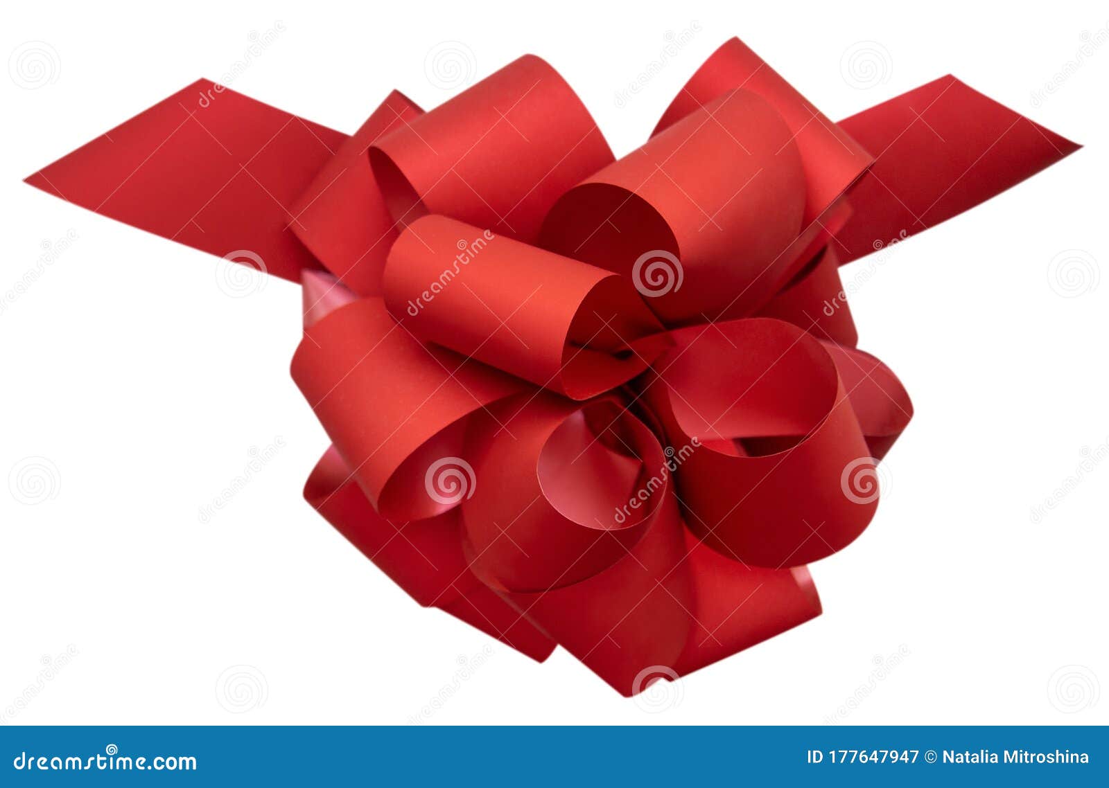 Big Beautiful Red Bow for Gift, Gift Wrapping, Banner, Advertisement ...