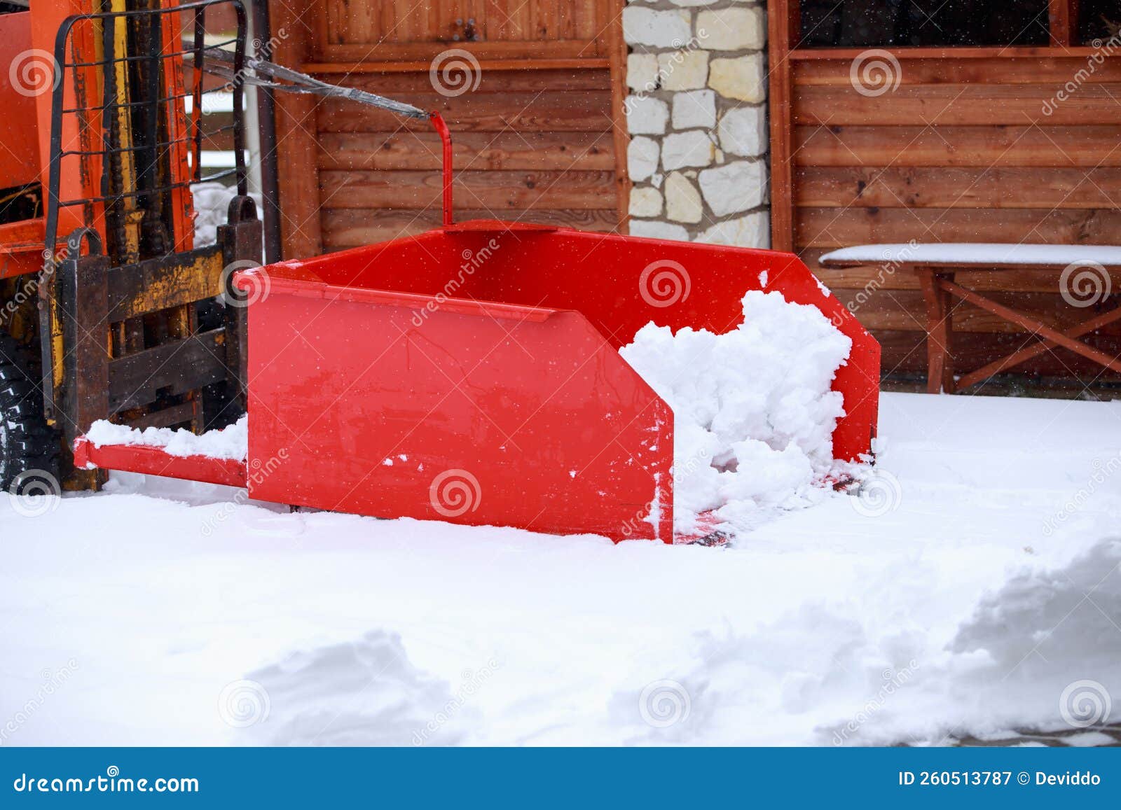 Red snow blower stock image. Image of motor, beautiful - 260513787