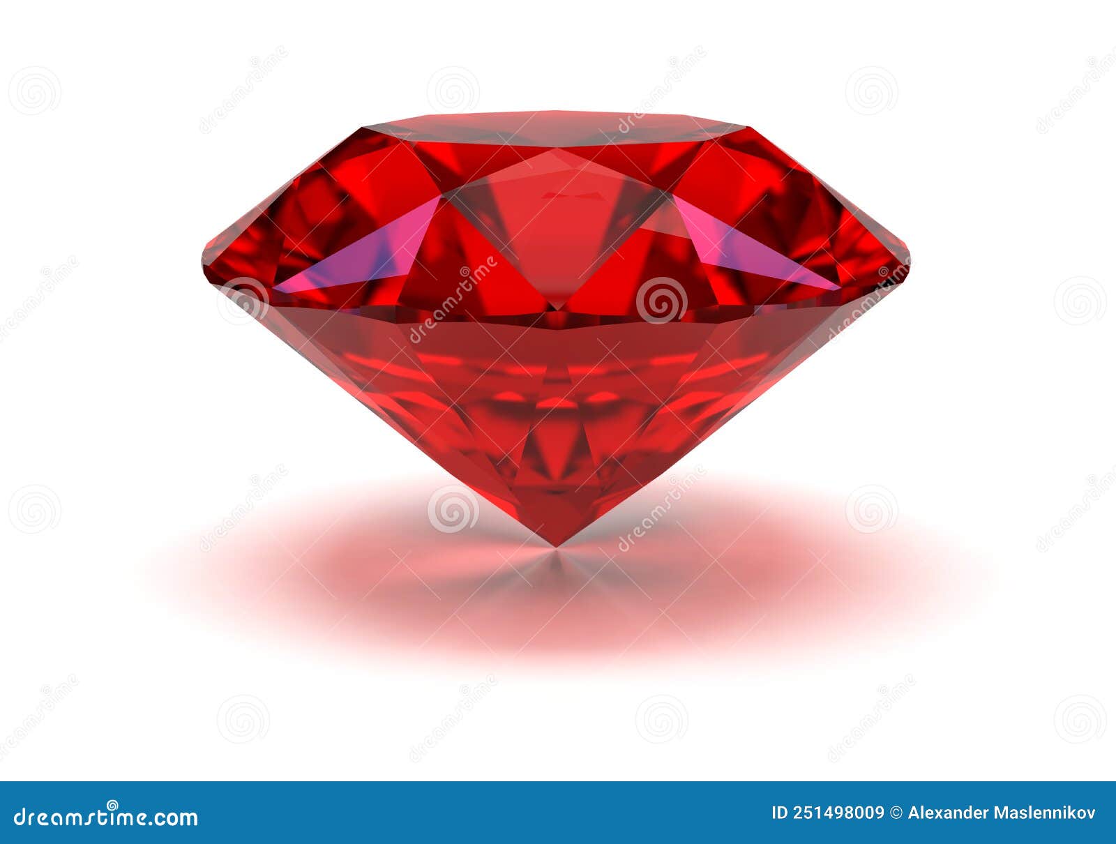 Big beautiful ruby stock illustration. Illustration of precious - 251498009