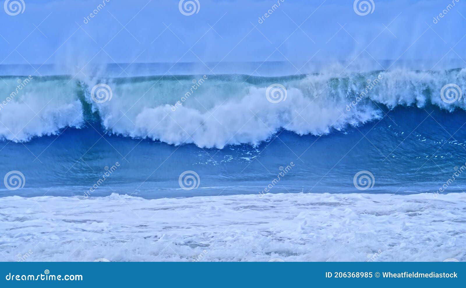 Big Beautiful Waves Rolling Toward the Shore Stock Video - Video of ...