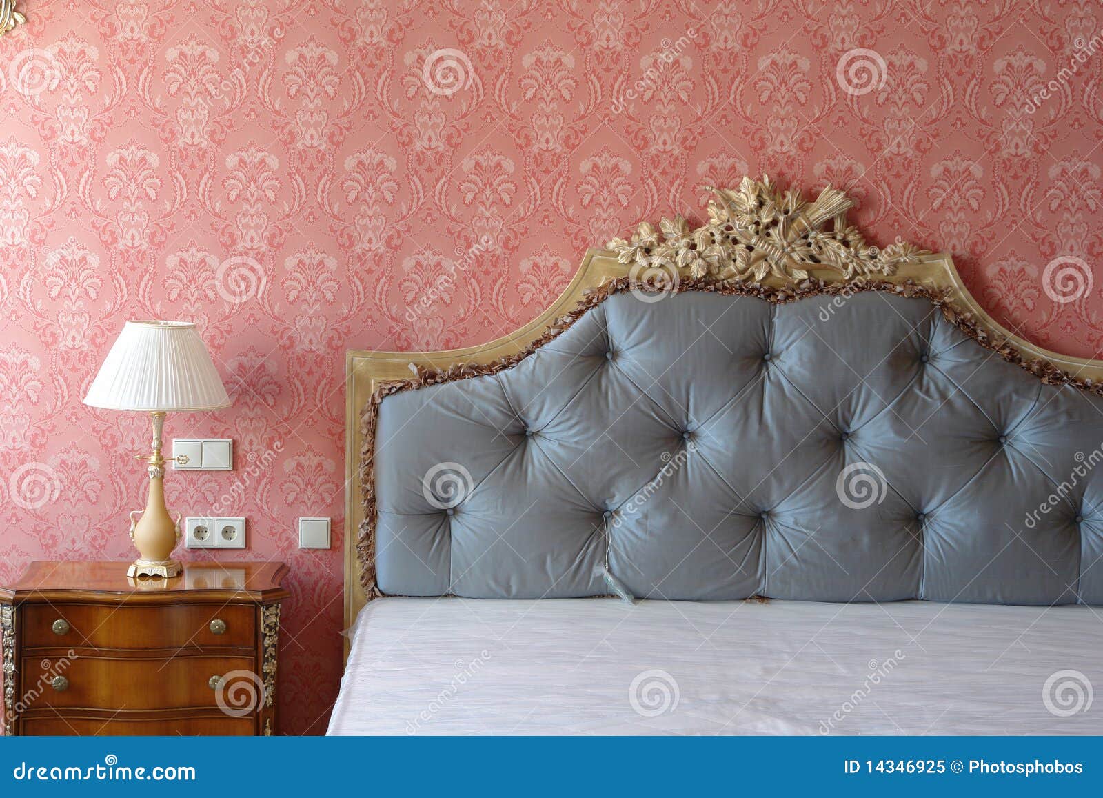Big bed stock image. Image of table, lodging, light, pillow - 14346925