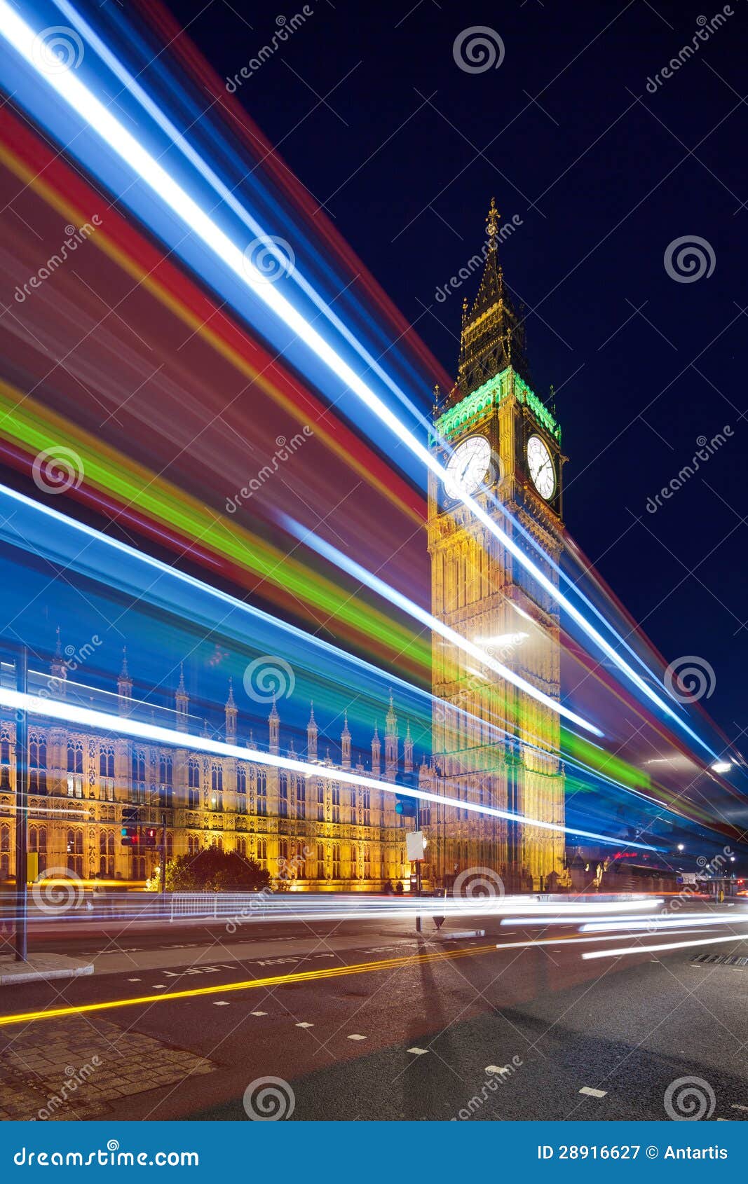 Big Ben behind light beams stock image. Image of architecture - 28916627