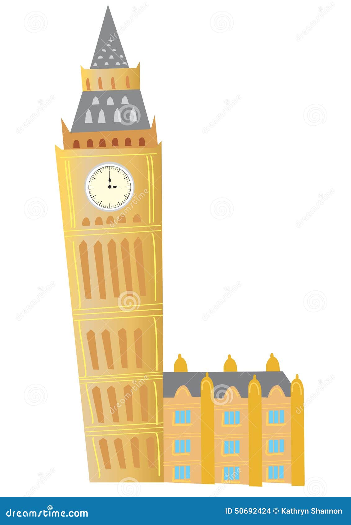 Big Ben stock vector. Illustration of clock, tower, london - 50692424