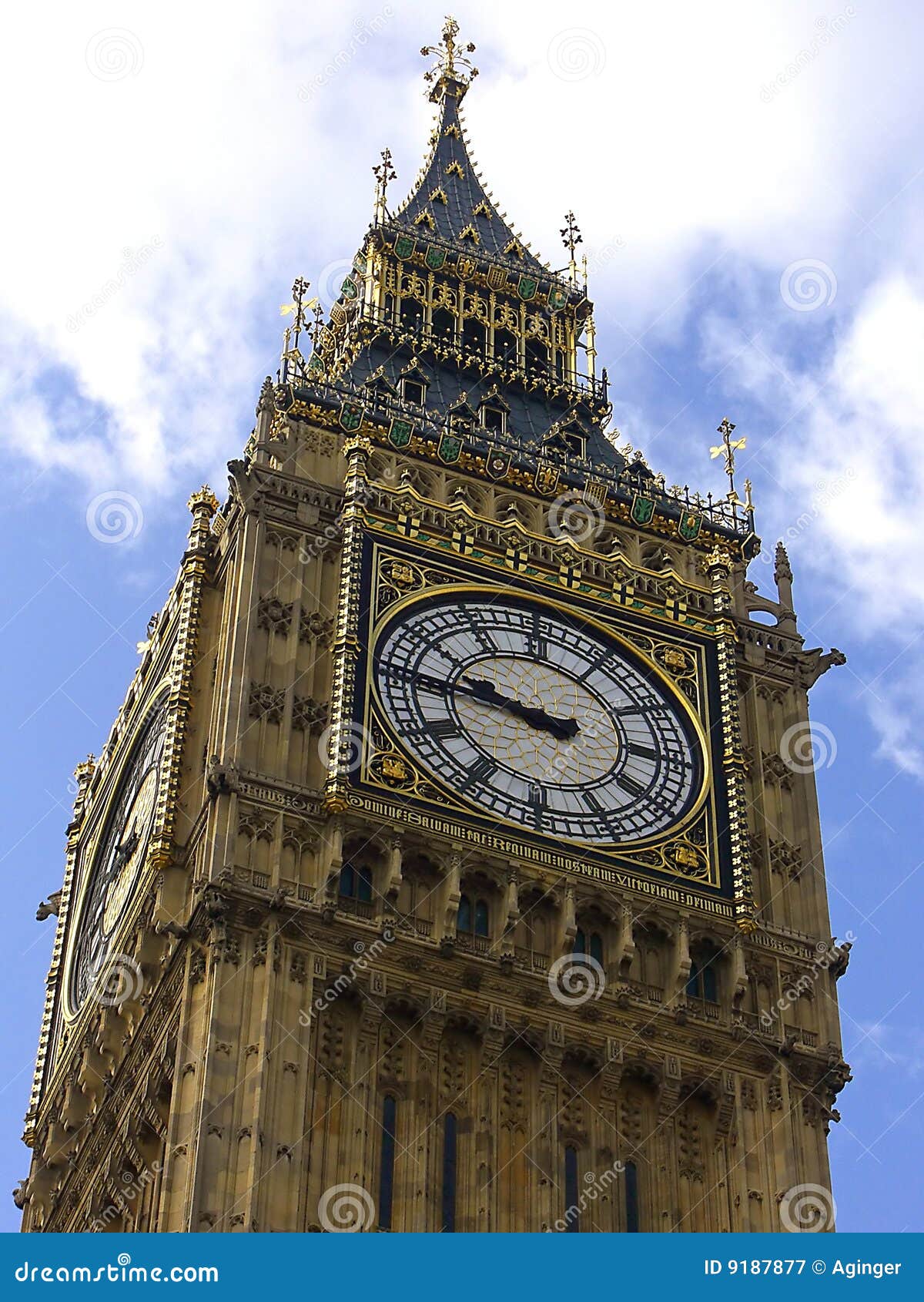 Big Ben clock stock image. Image of historic, europe, closeup - 9187877