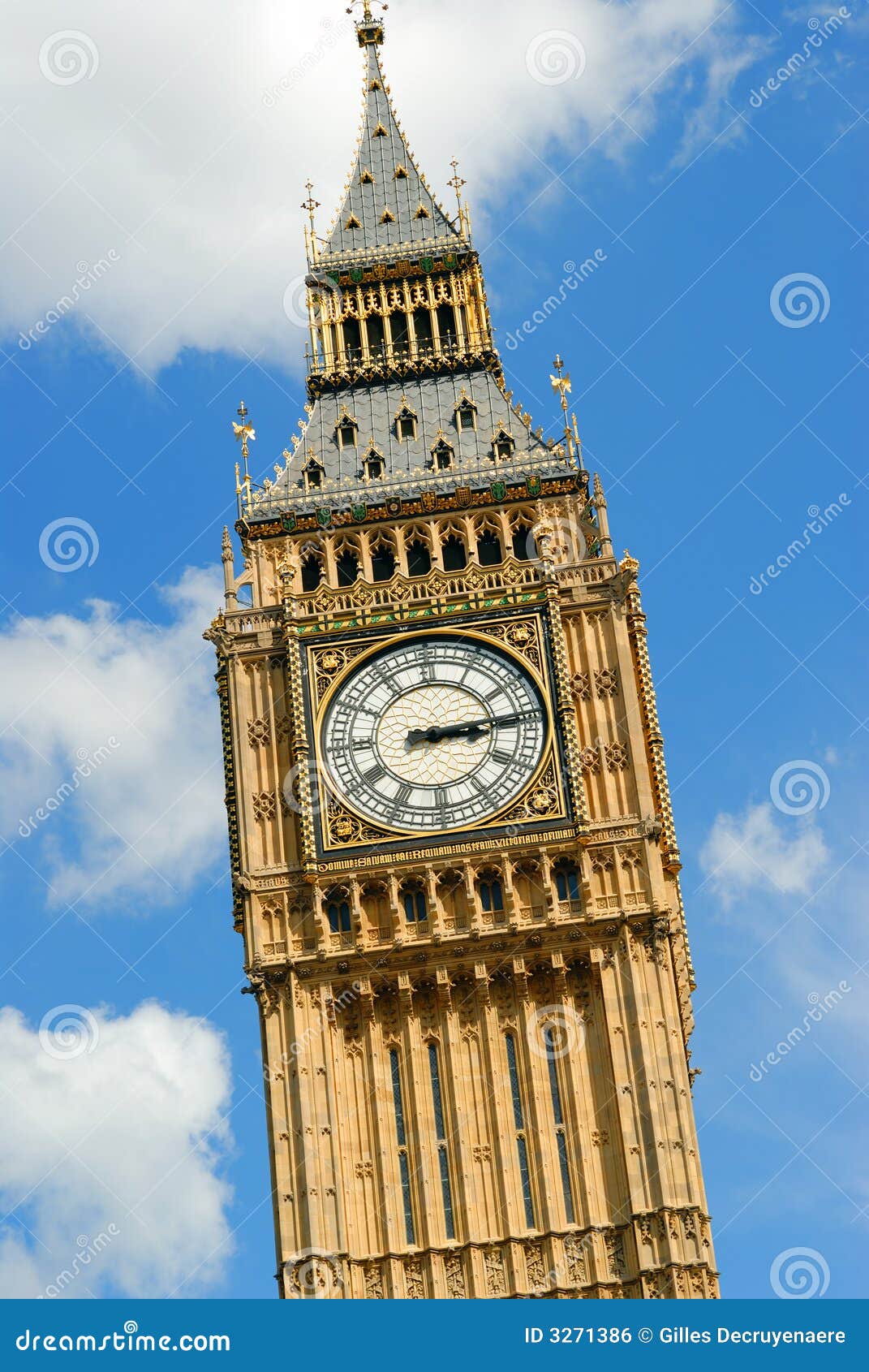 Big Ben Clock Tower stock photo. Image of clock, england - 3271386