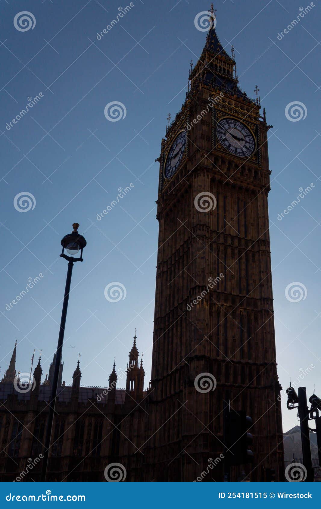 Big Ben Clock Tower of the Palace of Westminster Stock Image - Image of ...