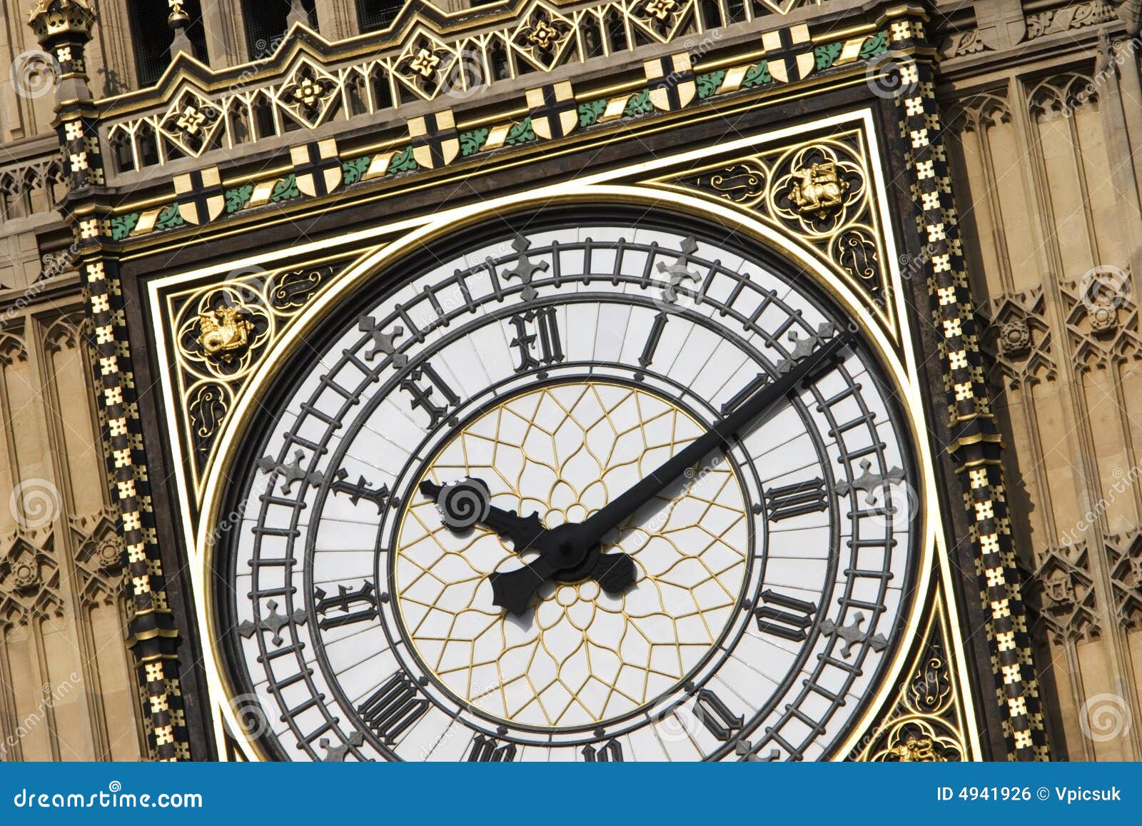 Big Ben - Detail of Clock stock photo. Image of traditional - 4941926
