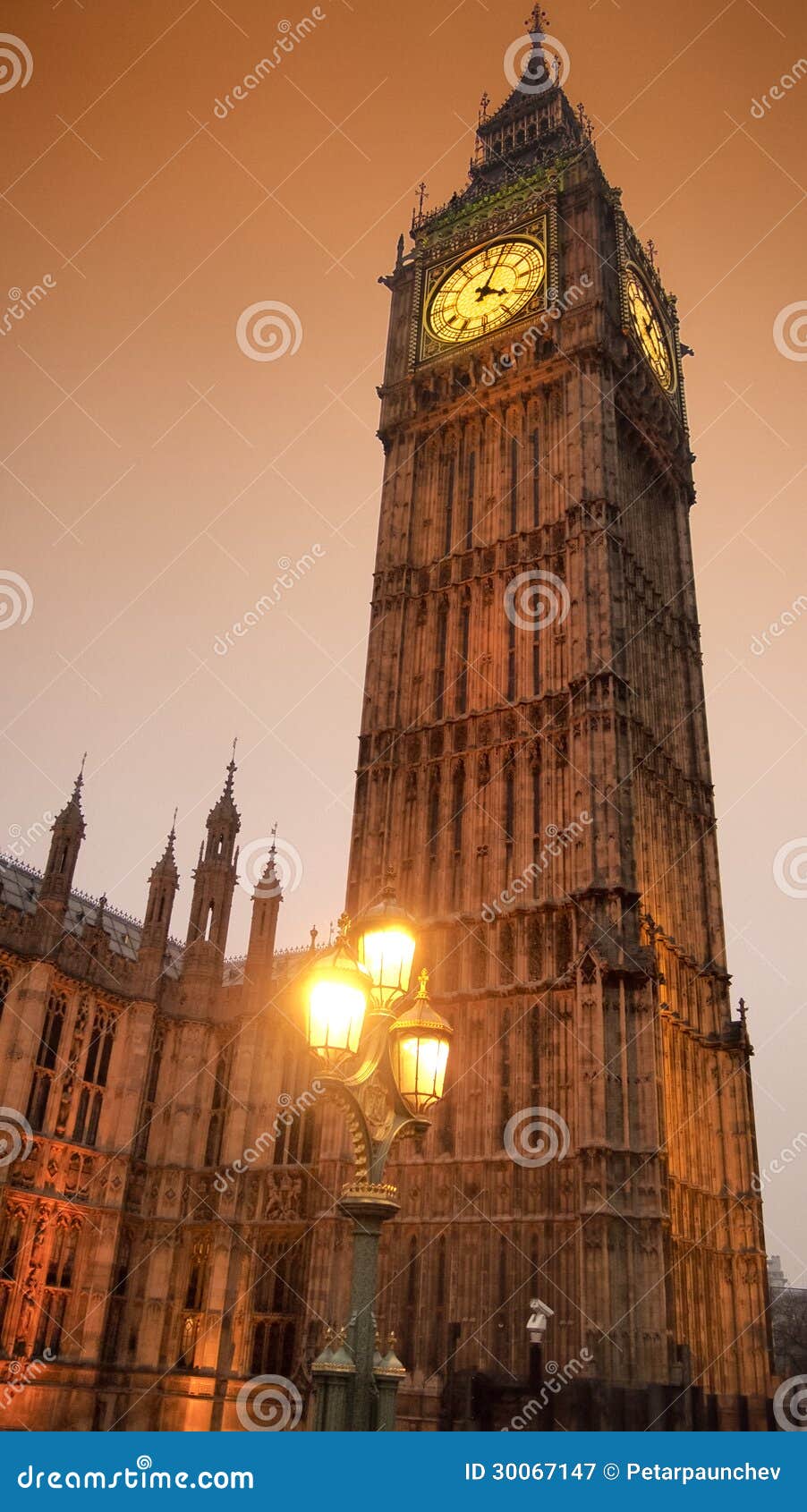 Golden Big Ben stock image. Image of historic, monument - 30067147