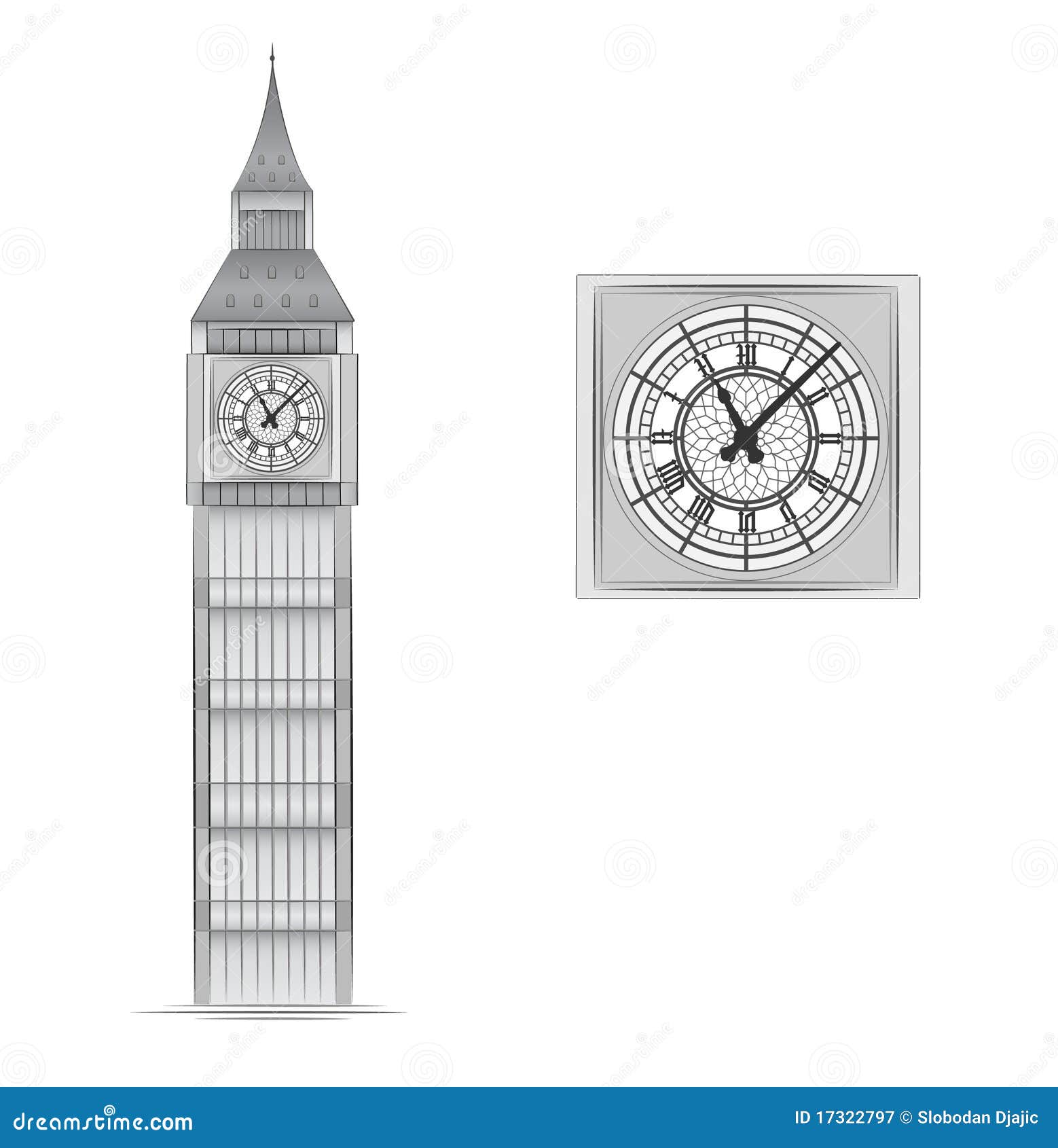 Big Ben illustration stock vector. Illustration of architecture - 17322797