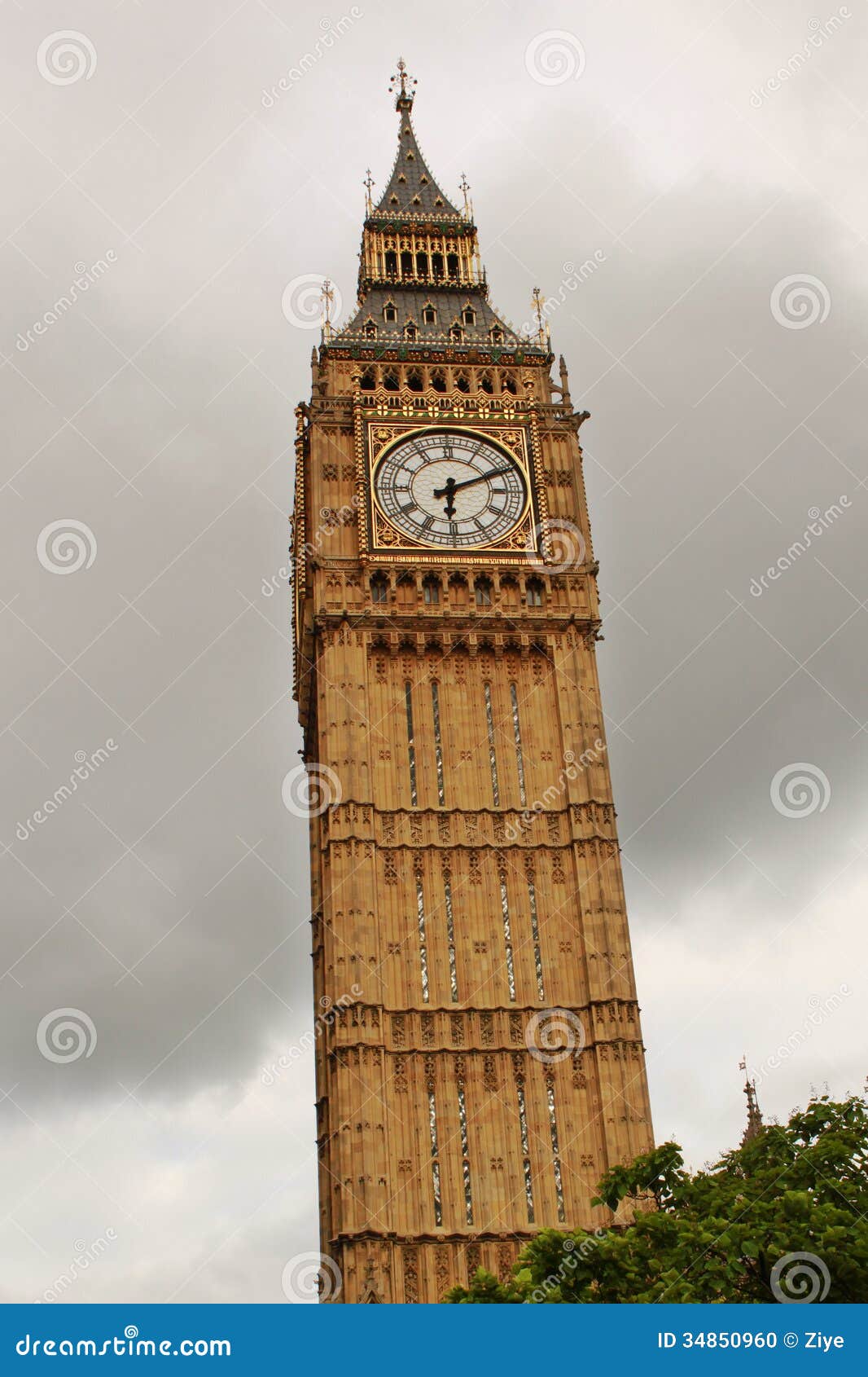 Big Ben, London stock photo. Image of united, famous - 34850960