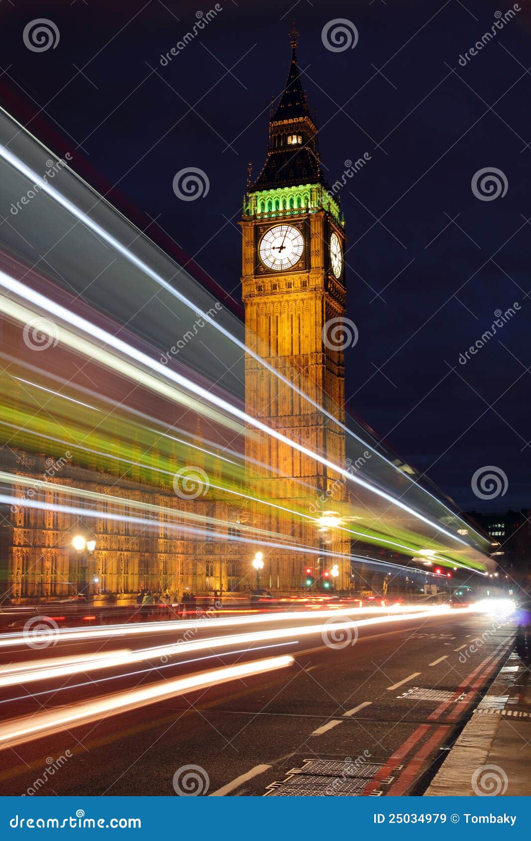 Big Ben by night scene stock image. Image of bridge, capital - 25034979