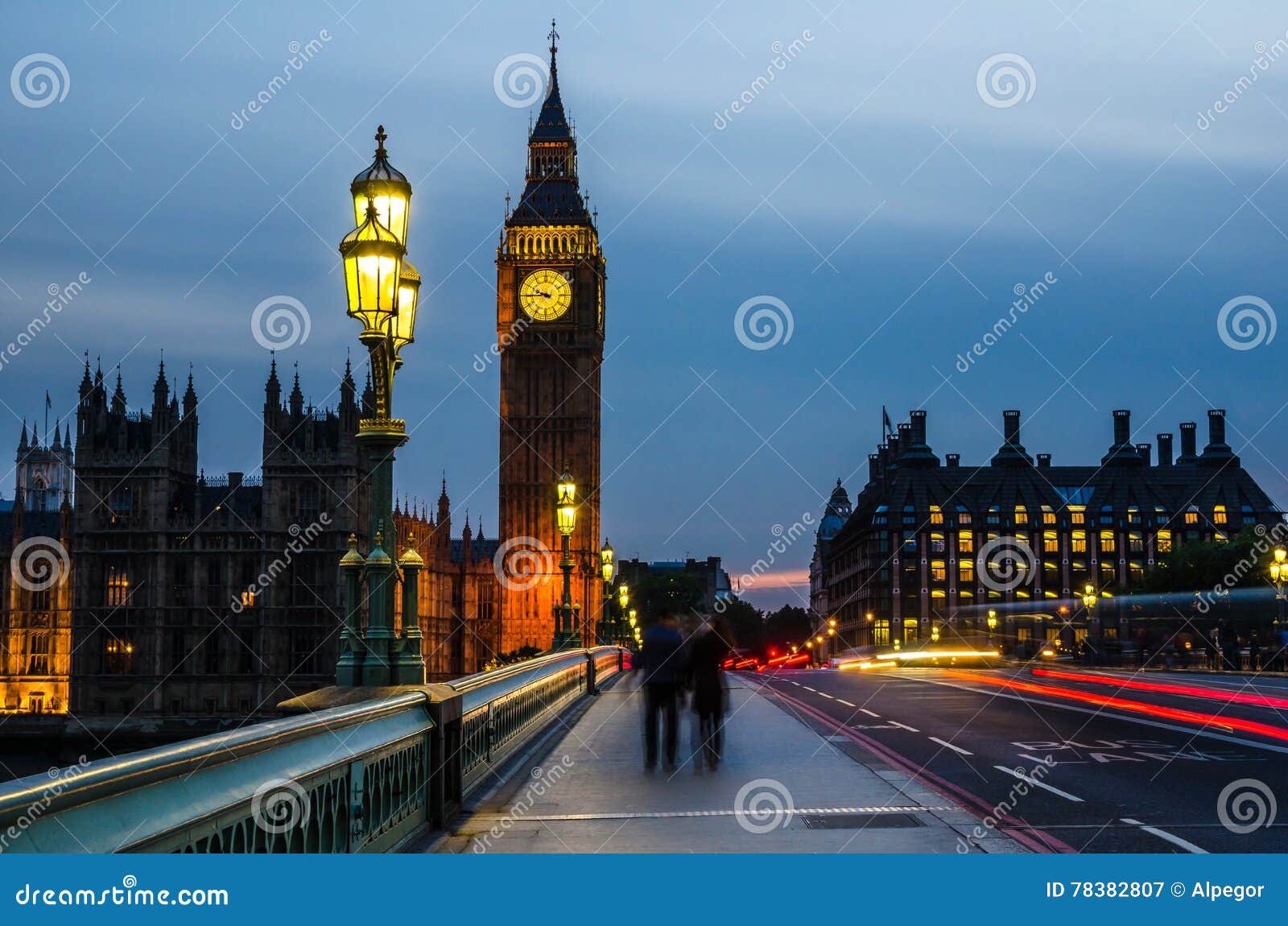Big Ben at Night stock image. Image of colourful, historic - 78382807