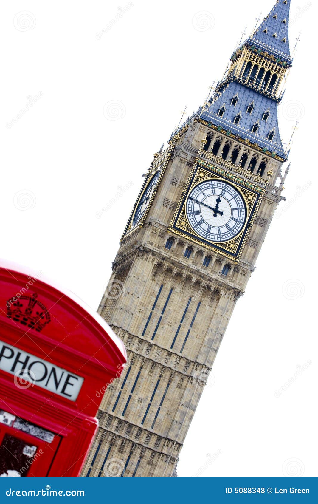 Big Ben Phone Box stock photo. Image of phone, british - 5088348