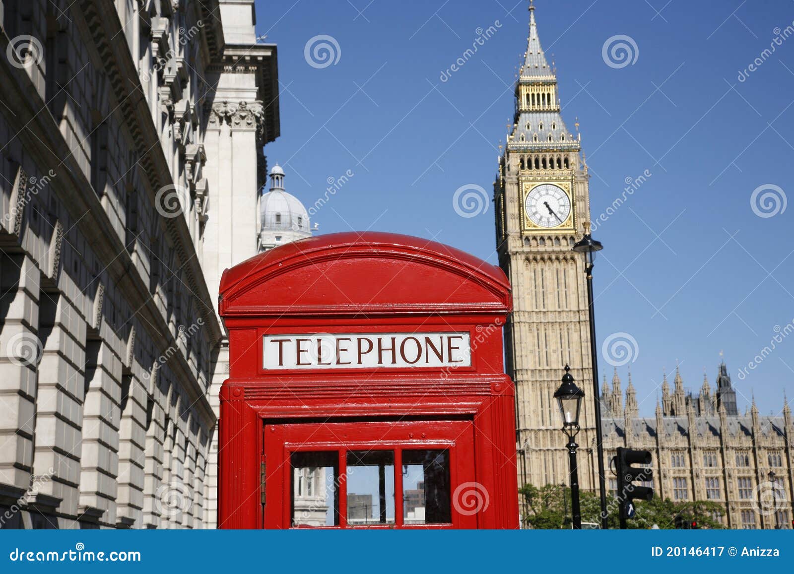 Big Ben and Red Telephone Booth Stock Image - Image of square, travel ...