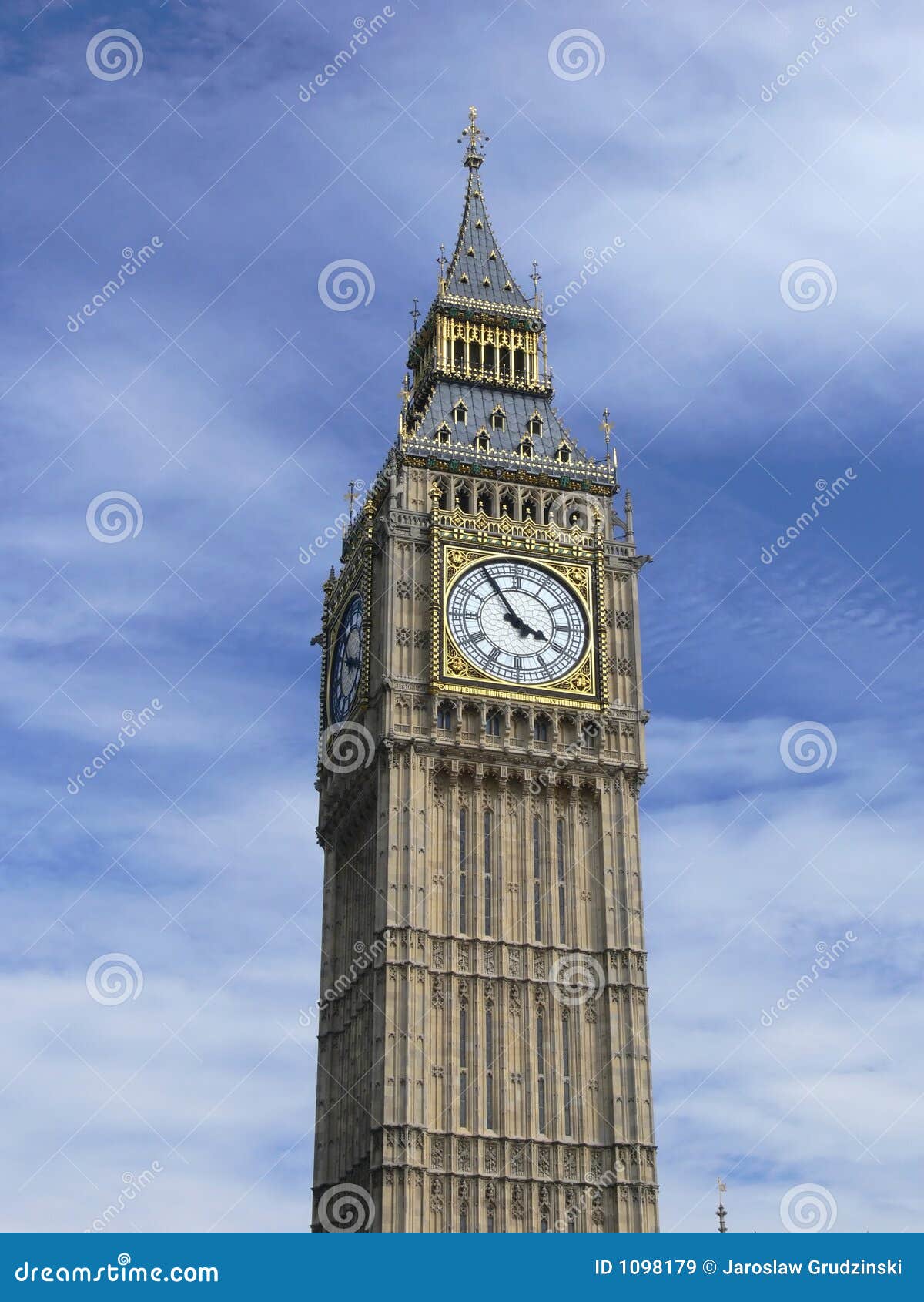 Big Ben tower stock image. Image of parliament, tower - 1098179