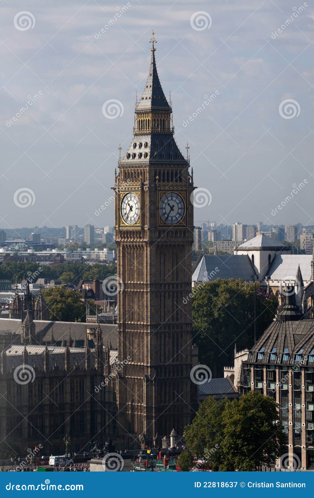 The Big Ben Tower stock image. Image of landmark, tower - 22818637