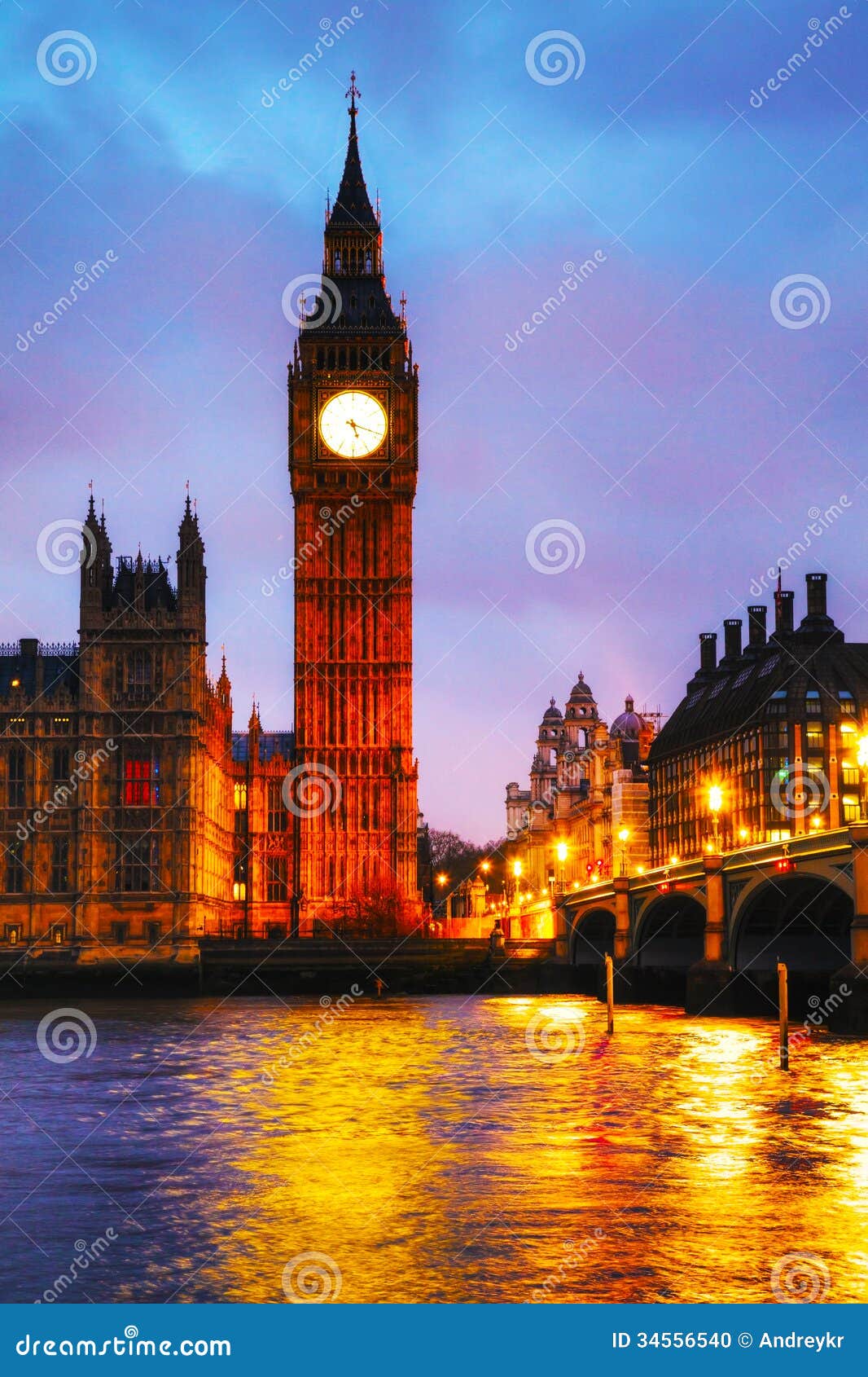 Big Ben tower in London stock photo. Image of travel - 34556540