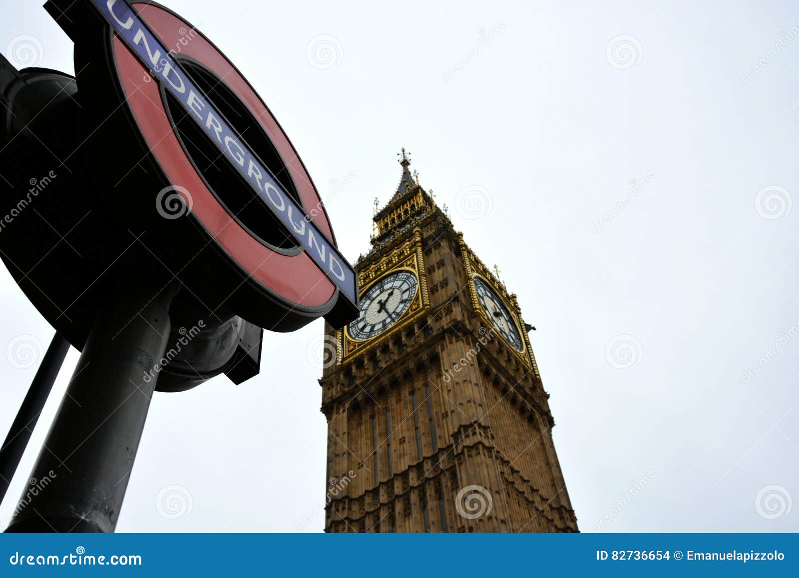 Big ben and underground editorial stock image. Image of time - 82736654