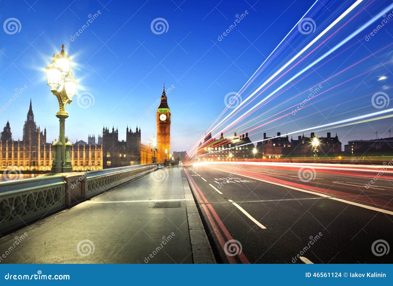 Big Ben from Westminster Bridge Stock Photo - Image of capital, blue ...