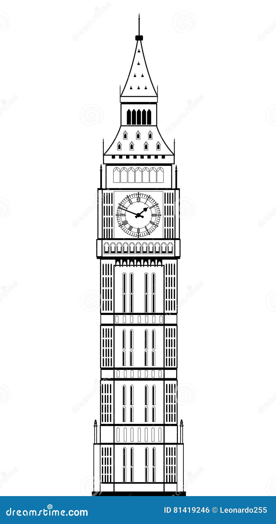 Big Ben Clipart Outline