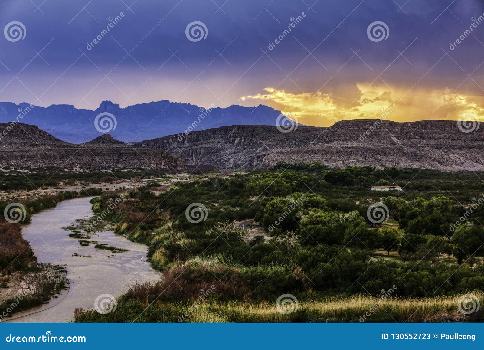 Big Bend National Park, Sunset Stock Image - Image of sunset, wild ...