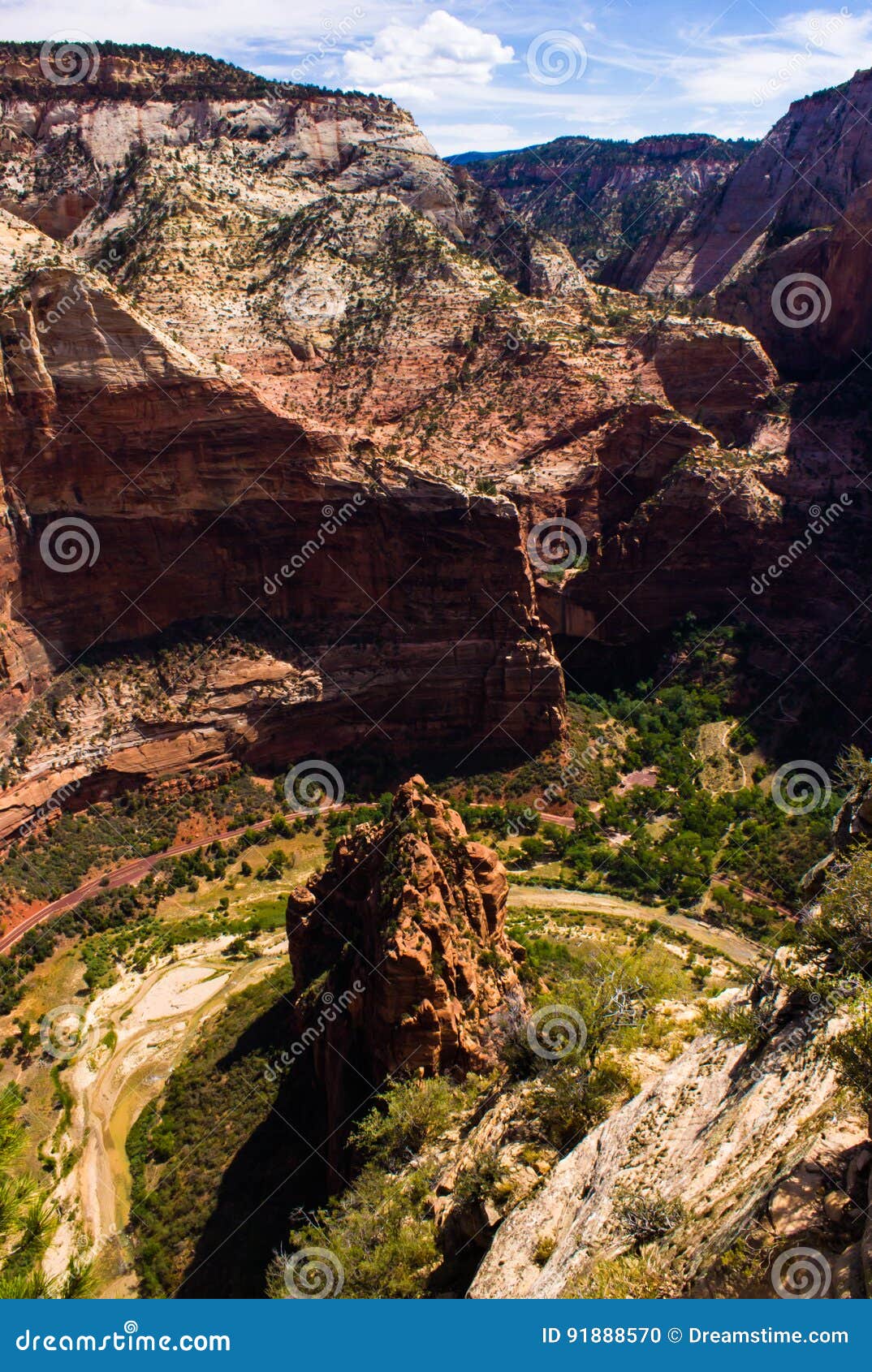 Big Bend of Zion National Park Stock Photo - Image of bigbend ...