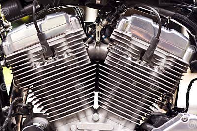 Big bike engine. stock photo. Image of macro, detail - 26654106
