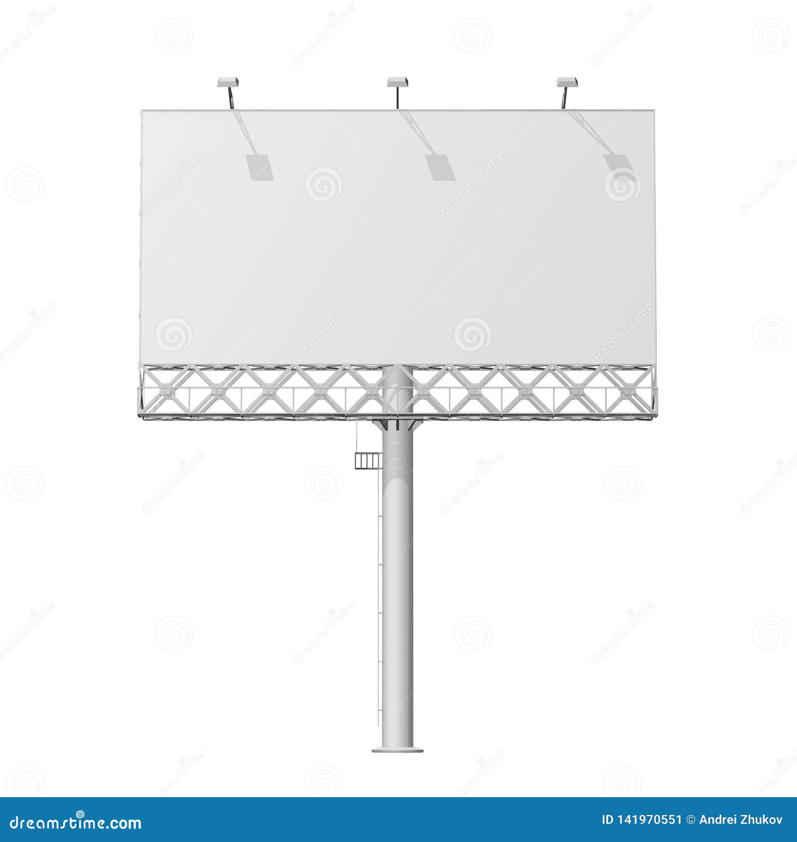 Big Billboard Front, Advertising Construction for Outdoor Advertising ...