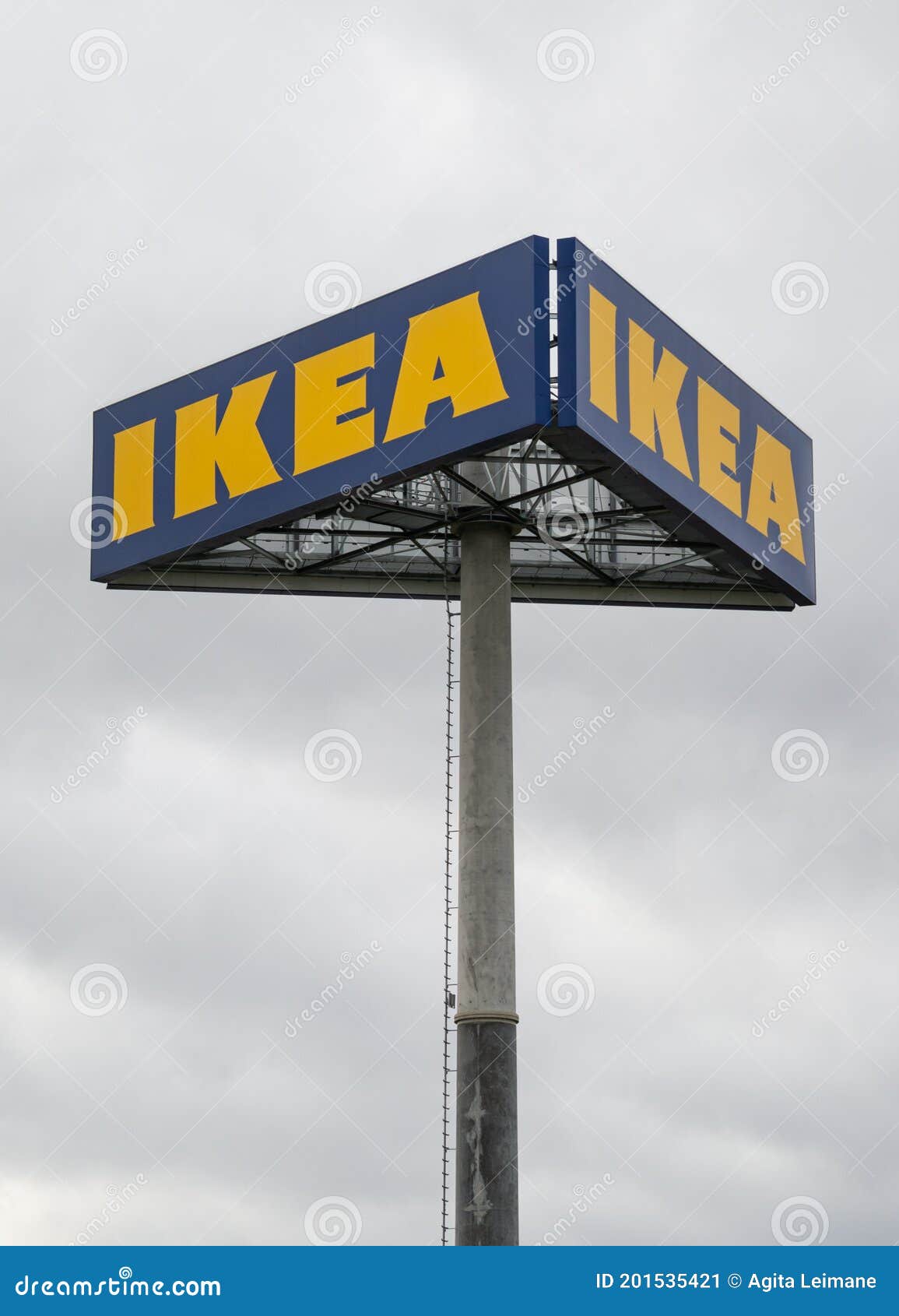 .a big billboard of IKEA . editorial photo. Image of shop - 201535421