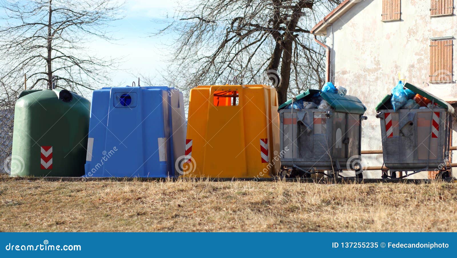 Big Bins for the Collection of Urban Waste and for the Separate Stock ...