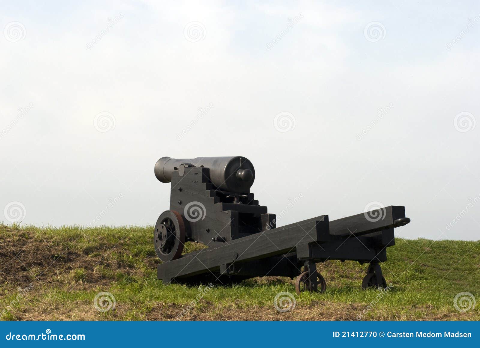 Big black cannon stock photo. Image of horizontal, metal - 21412770