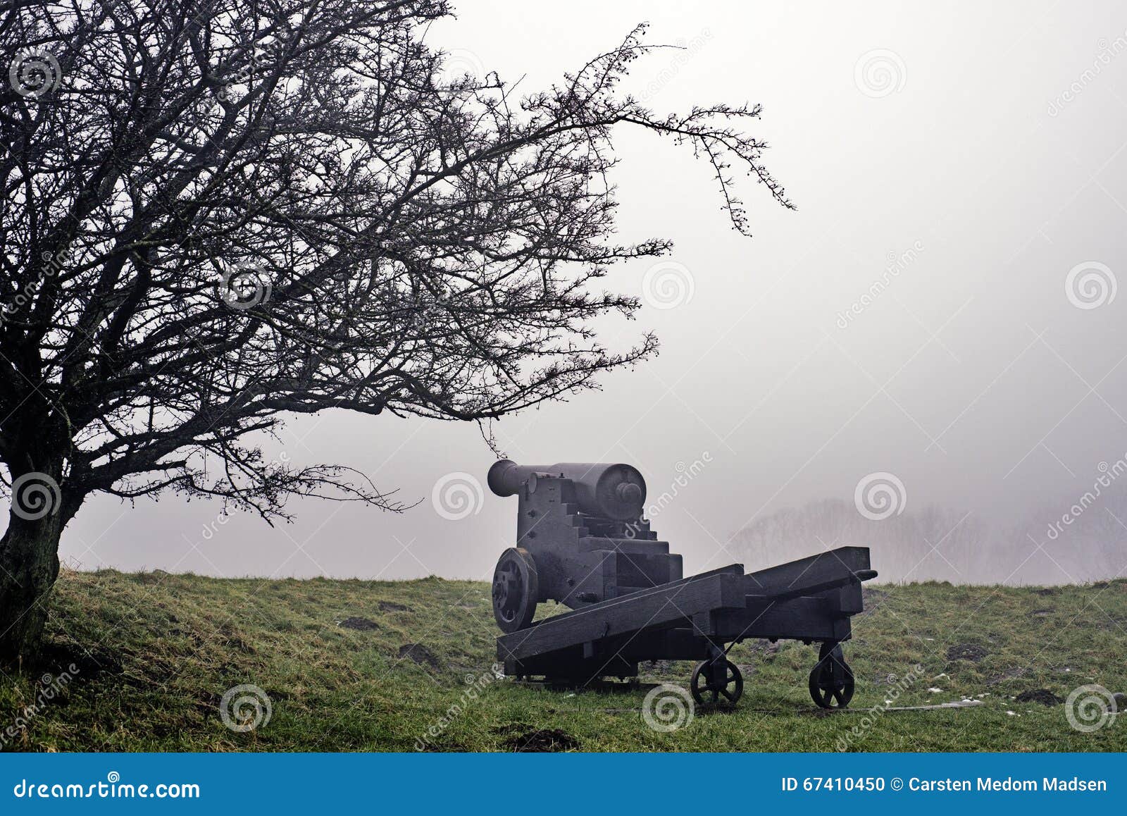 Big Black Cannon in Fredericia Stock Photo - Image of canon, army: 67410450