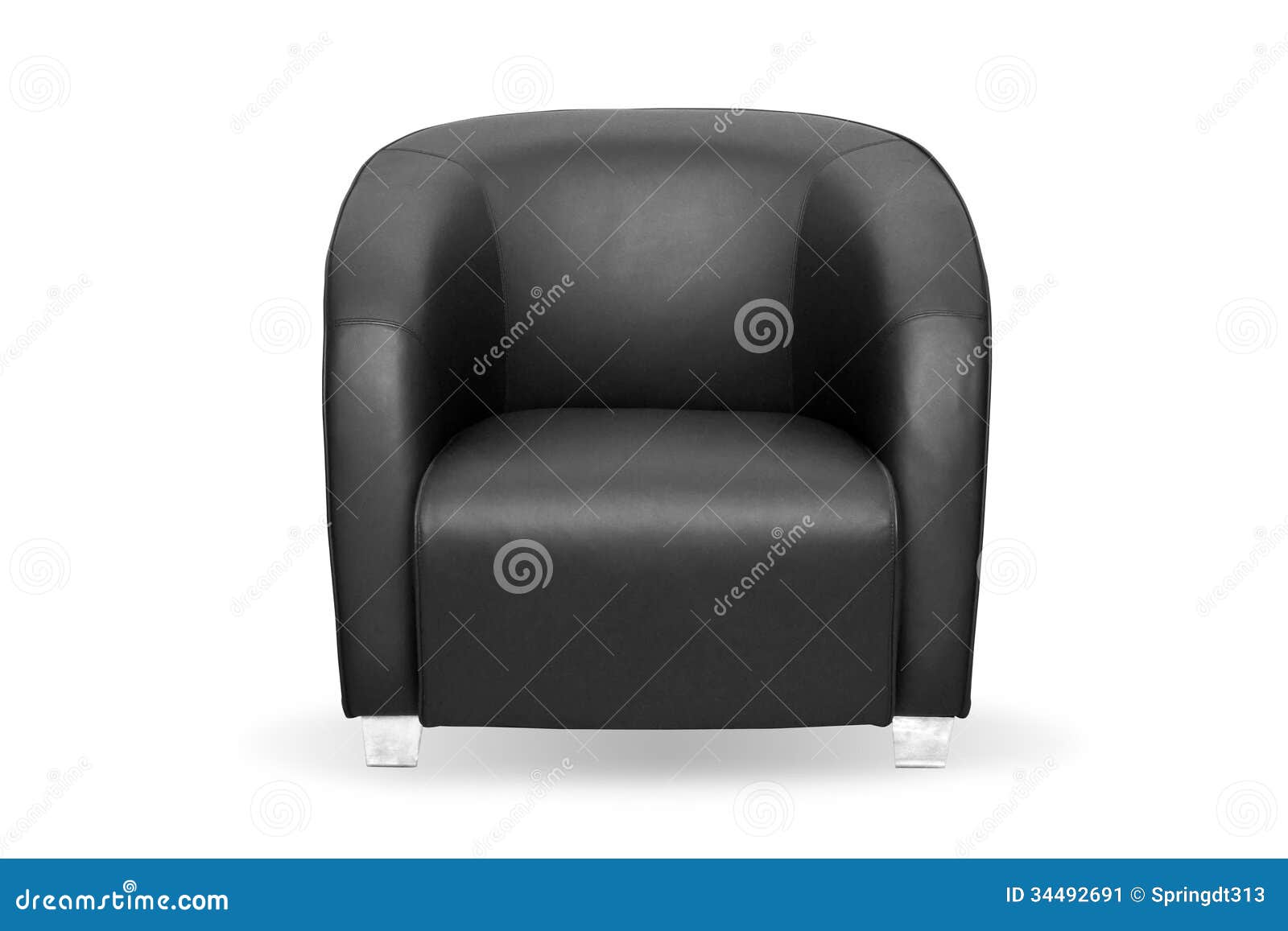 Big black chair stock image. Image of abstract, leather - 34492691