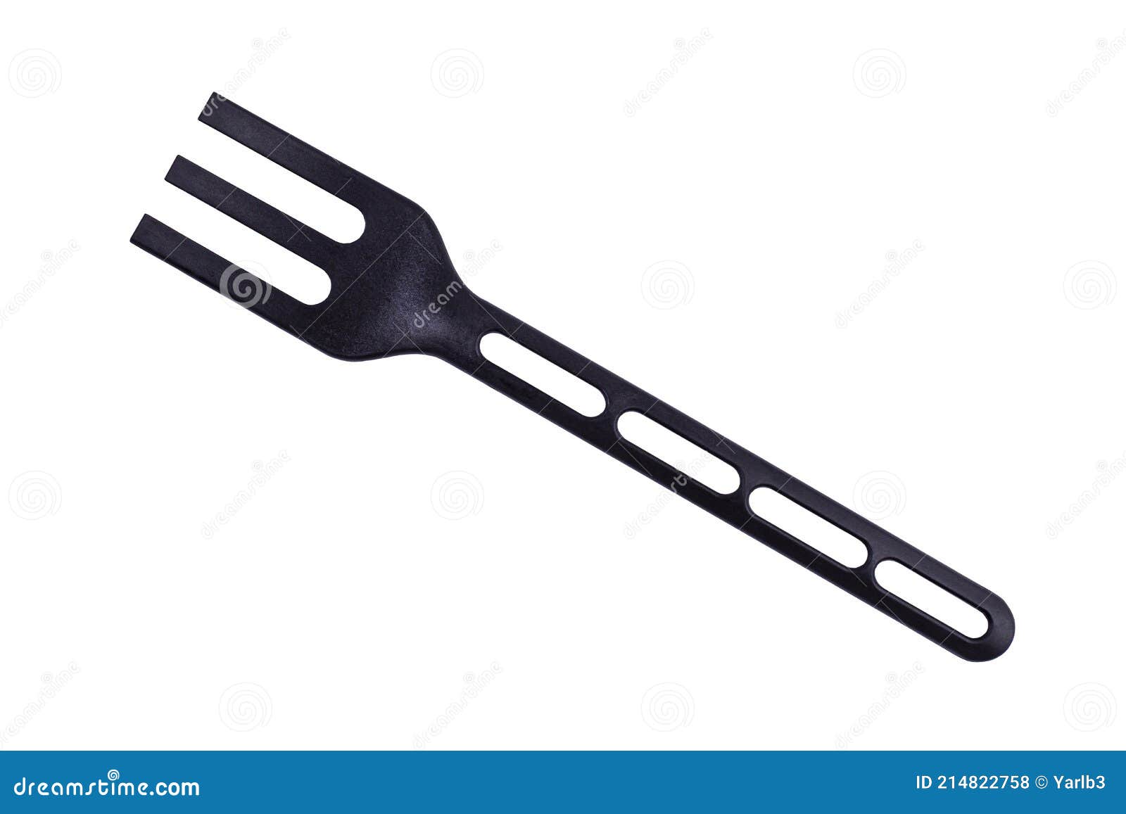 Big Black Chefs Fork for Home Kitchen Isolated on White Stock Photo ...