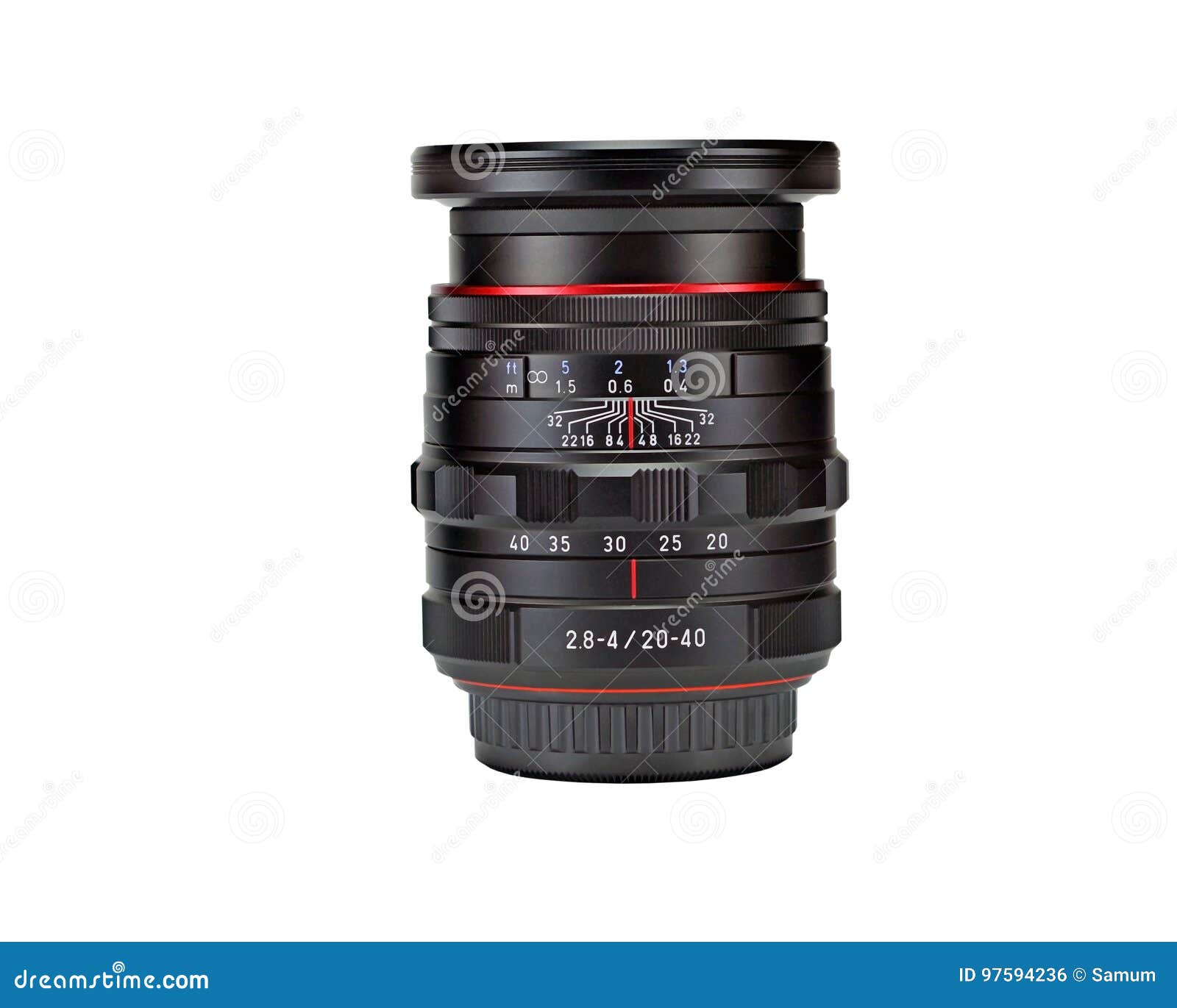 Big black lens on white stock photo. Image of macro, white - 97594236