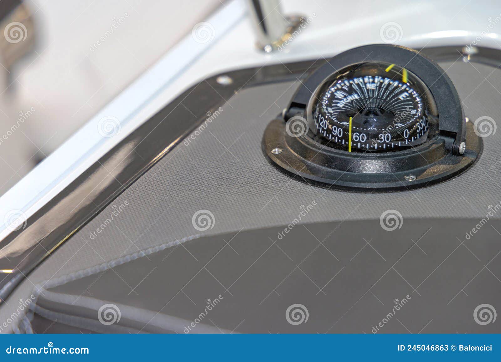 Nautical Compass Dashboard stock image. Image of bubble - 245046863