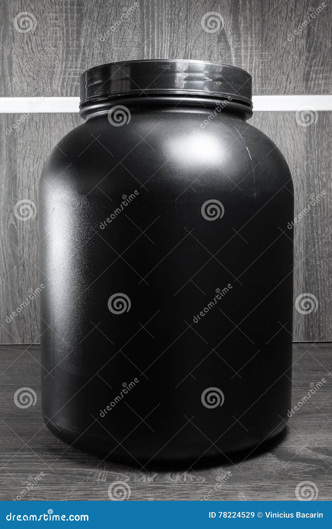 Big Black Pot of Food Supplement, No Label Stock Image - Image of ...