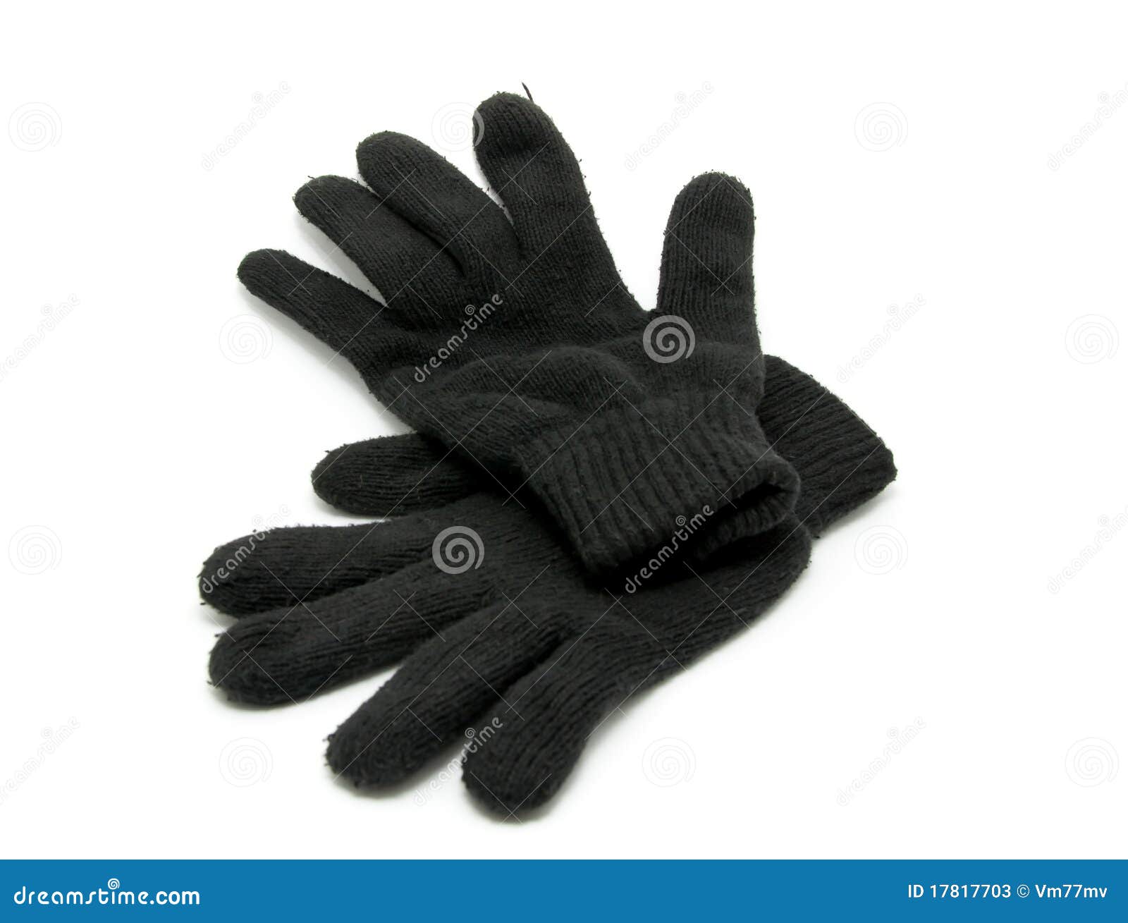 Big black winter mittens stock image. Image of woolen - 17817703