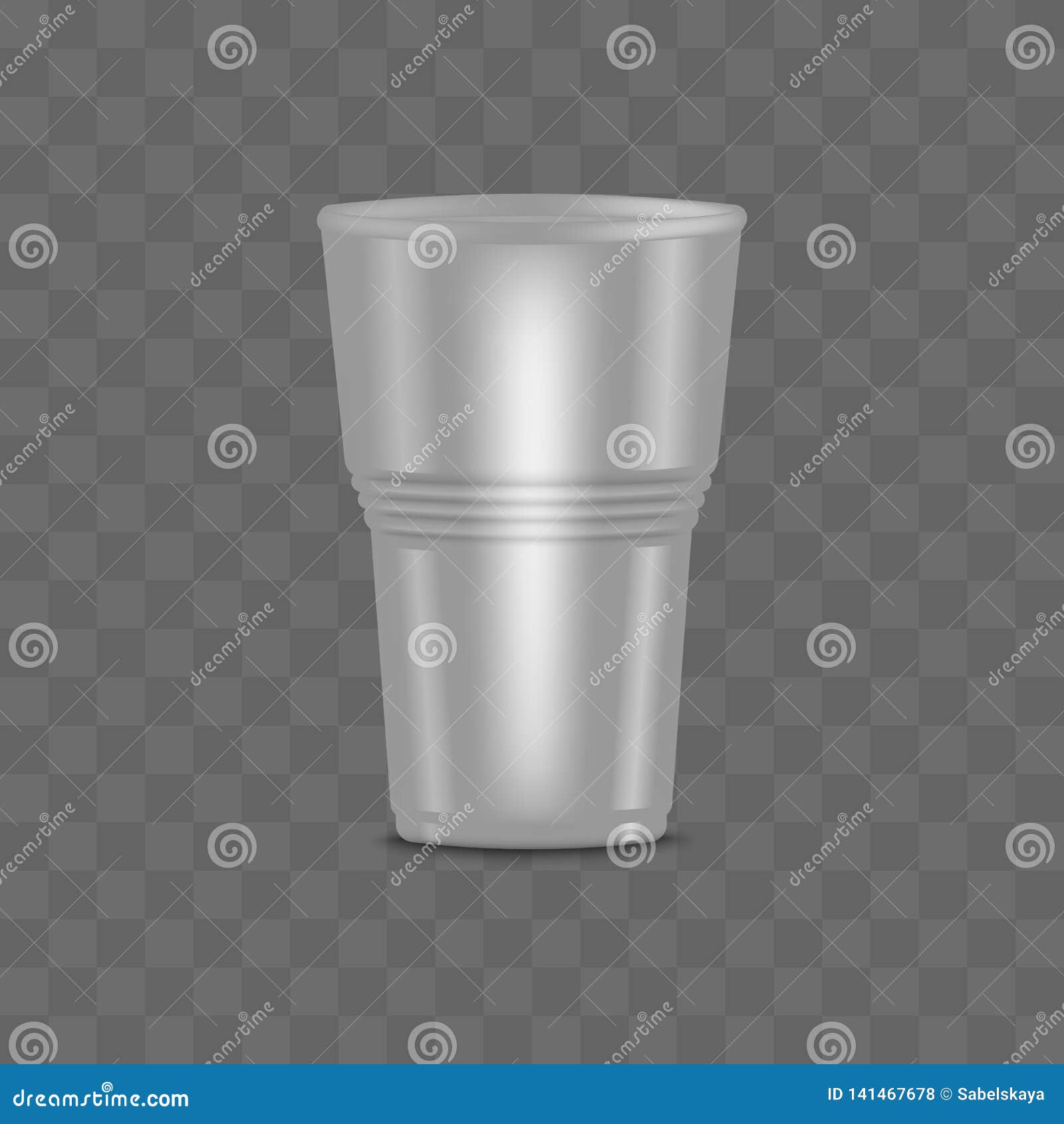 Big Blank Clear Transparent Disposable Realistic 3d Plastic Cup with ...