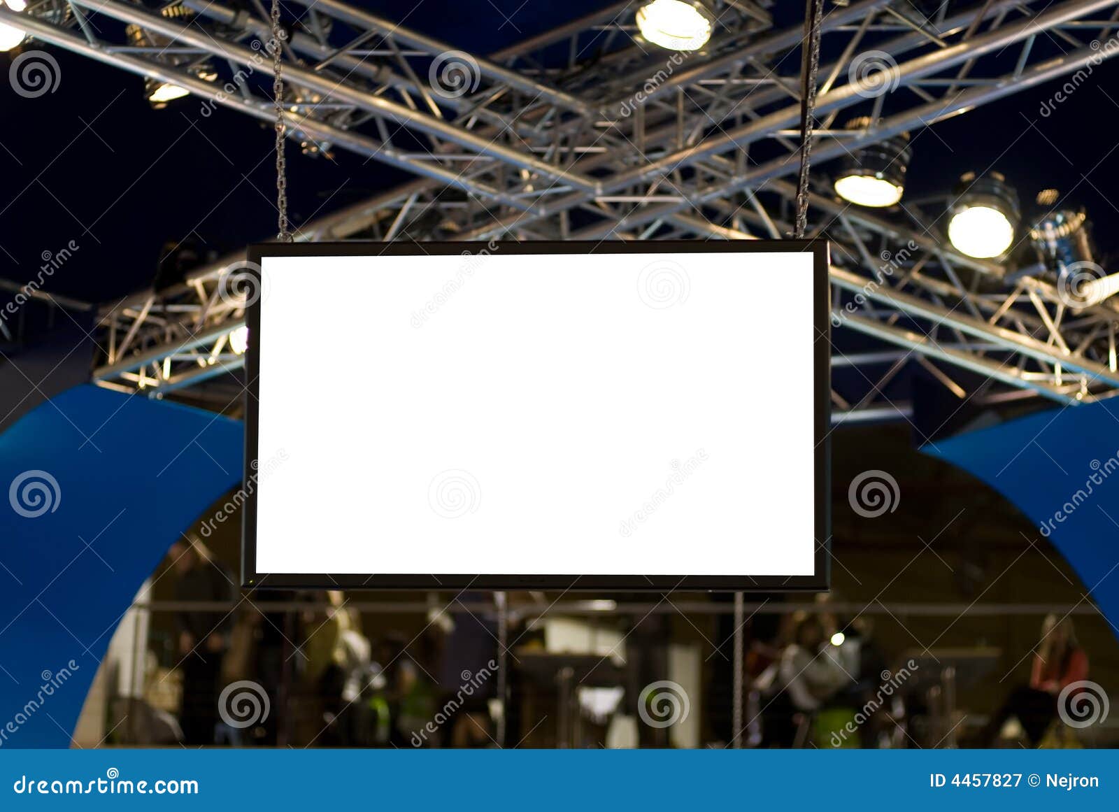 Big blank screen stock image. Image of meeting, news, media - 4457827