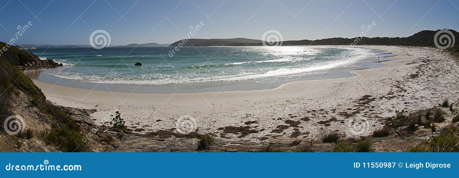 Big Blue Beach stock image. Image of wide, rock, angle - 11550987