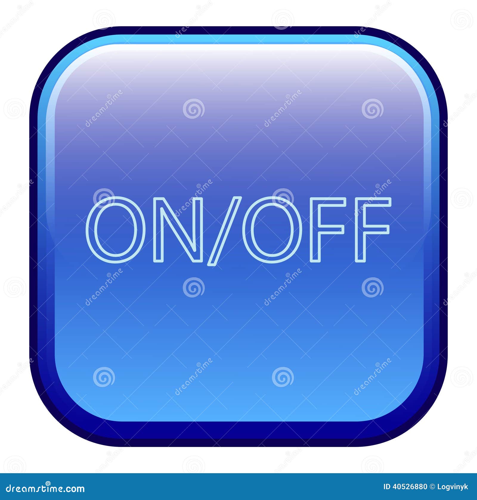 Big blue button labeled stock illustration. Illustration of oval - 40526880