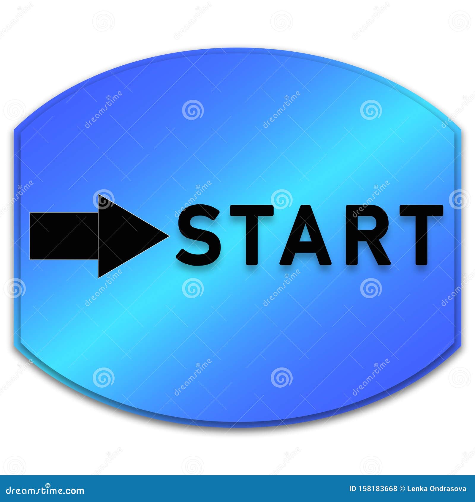 Start button stock illustration. Illustration of button - 158183668