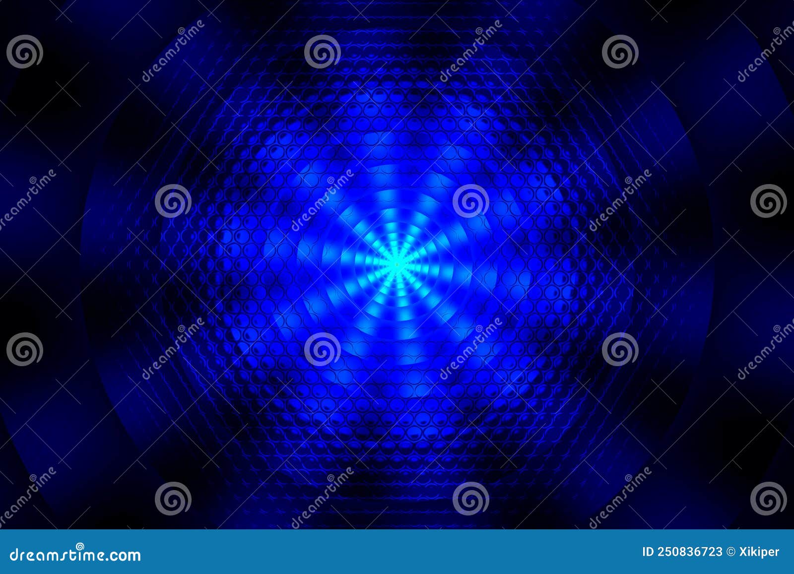 Big Blue Circle Spread Out Textured with Little Circles Symmetrical ... Big Blue Circle Spread Out Textured with Little Circles Symmetrical ...